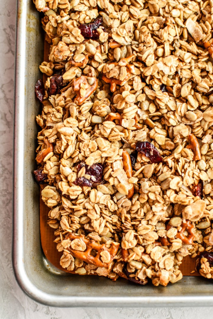 Super Clumpy Nut-Free Snack Mix Granola - Project Meal Plan