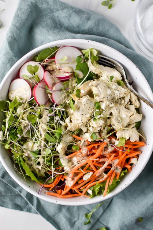 Simple Spring Mix Lunch Salad - Project Meal Plan