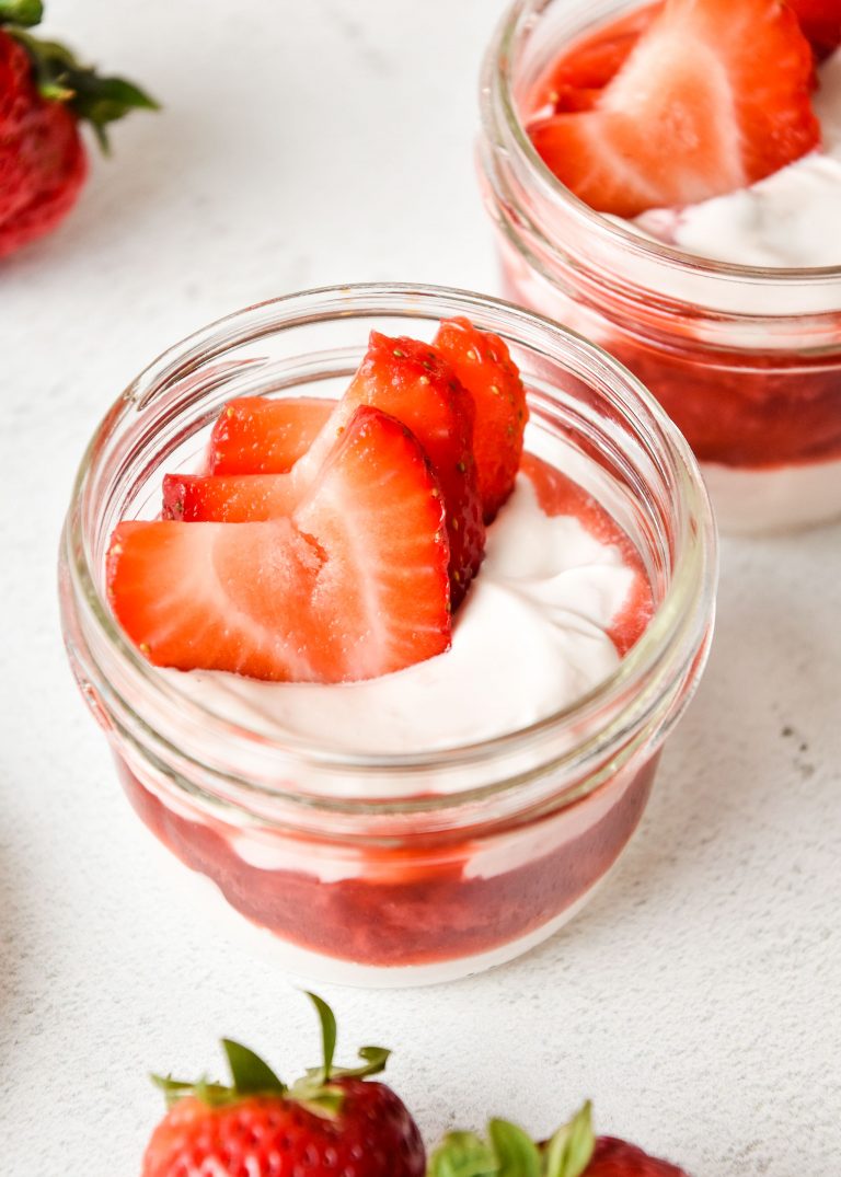 Strawberry Whipped Yogurt Cups - Project Meal Plan