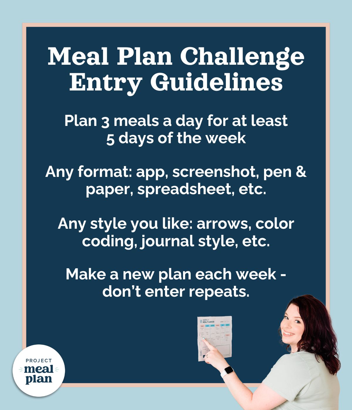 The 4-Week Meal Planning Challenge: January 2025 - Project Meal Plan