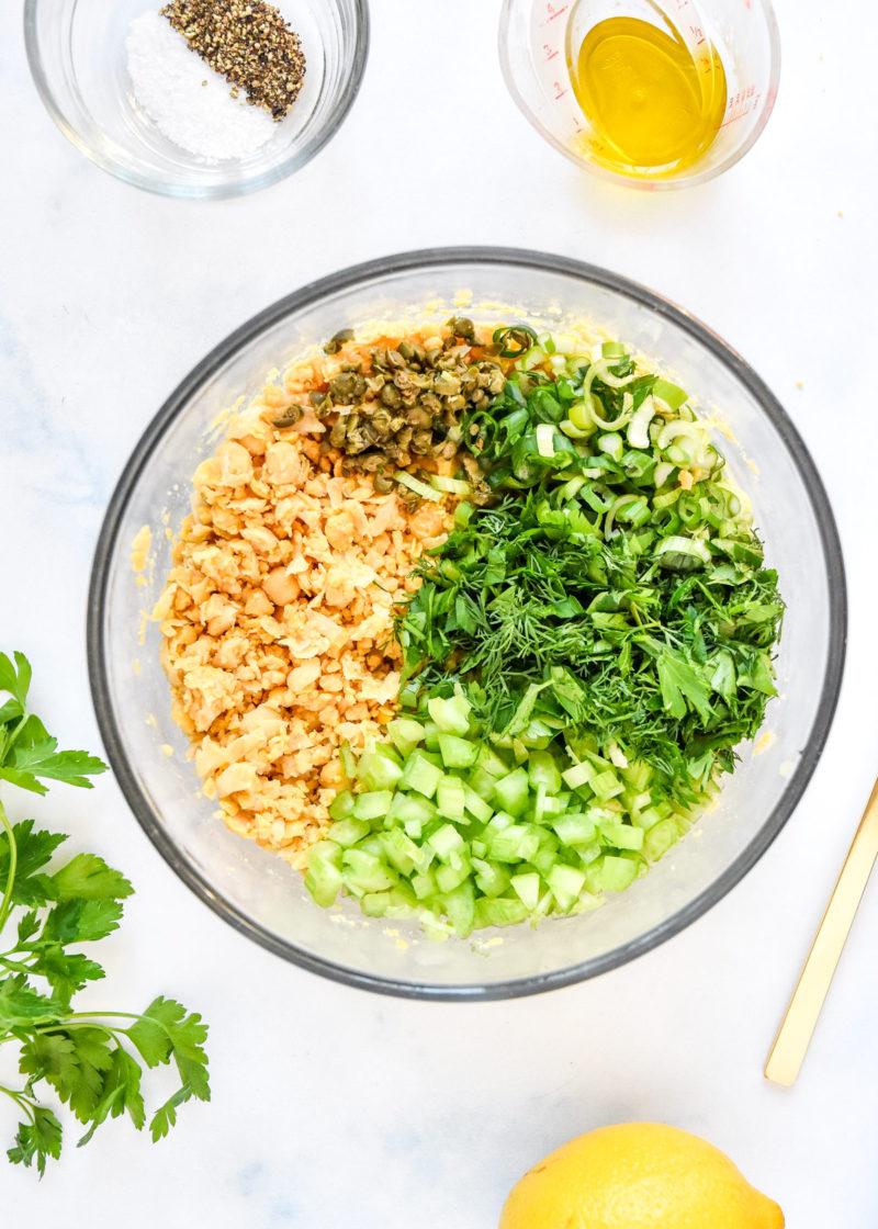 Herby Lemon Mashed Chickpea Salad - Project Meal Plan